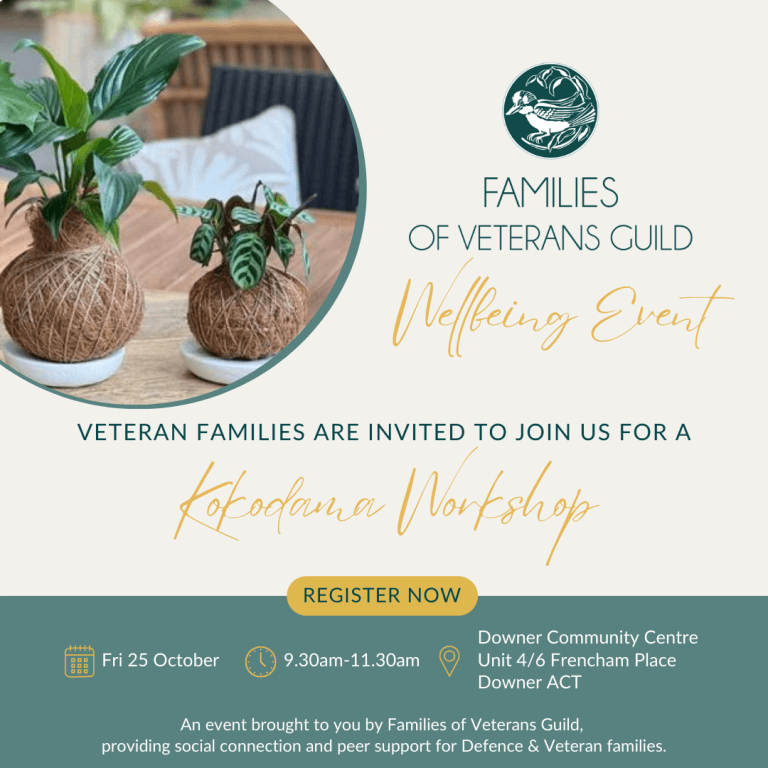 Wellbeing Events for Defence & Veterans Families - Families Of Veterans ...